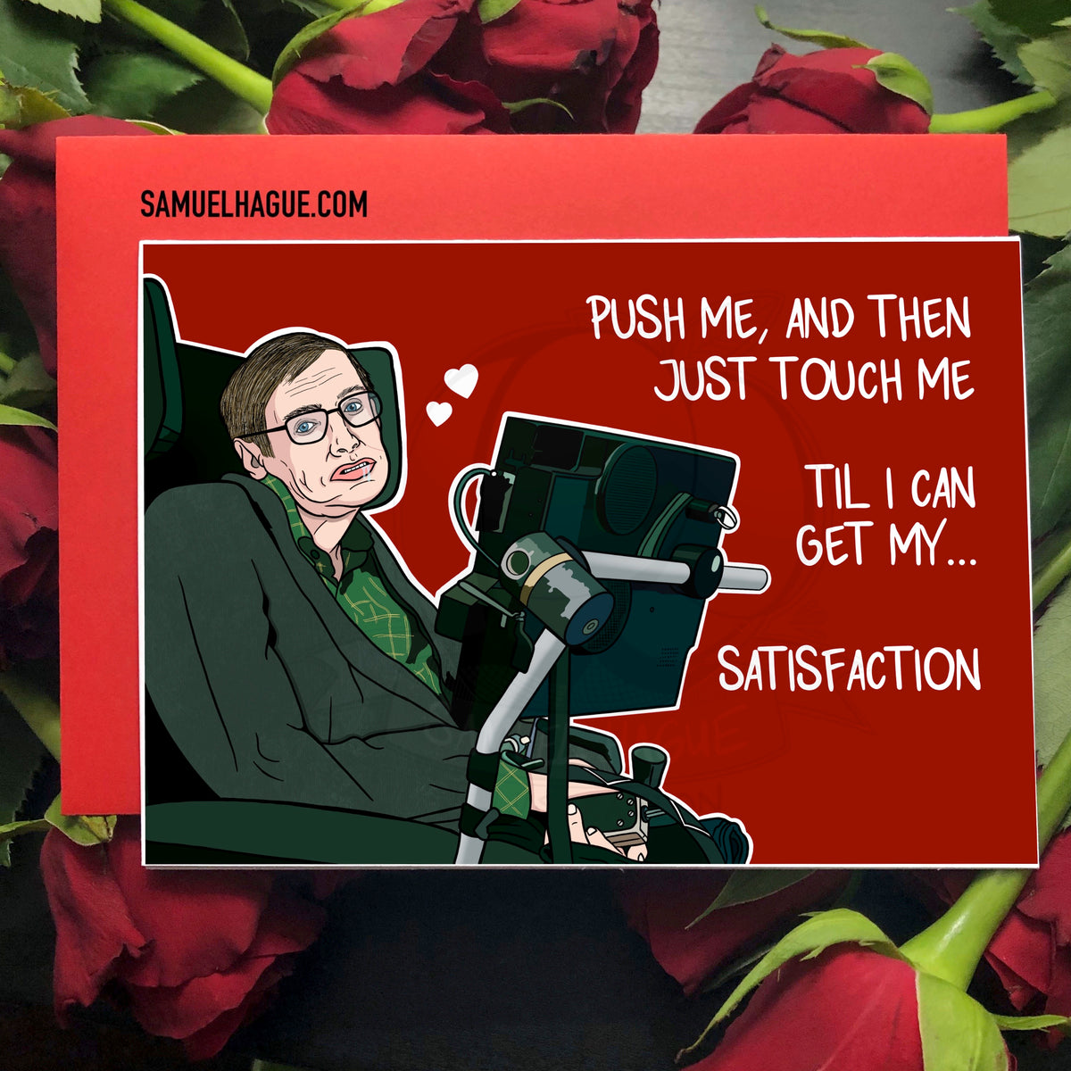 Stephen Hawking - Valentine's Day Card – Samuel Hague Illustration