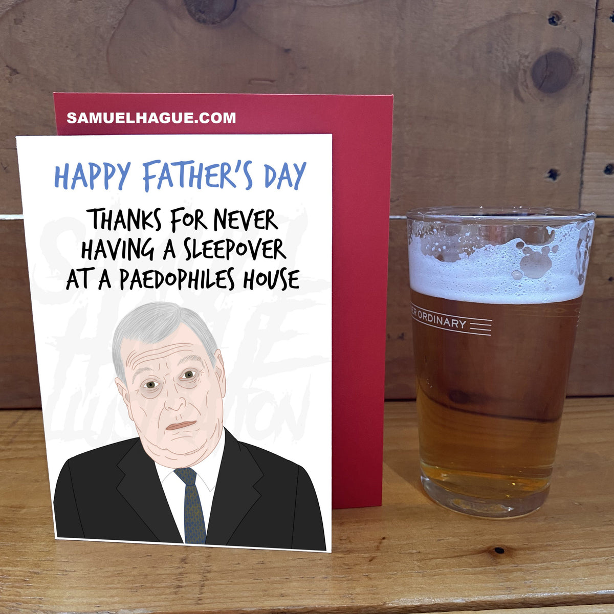 Prince Andrew - Father's Day Card – Samuel Hague Illustration